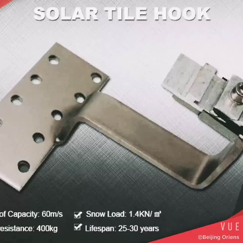 Custom Stainless Steel Solar Panel House Roof Fixing Hooks - Buy Solar ...