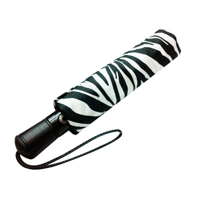 晴雨伞折叠女防晒三折不沾水豹纹