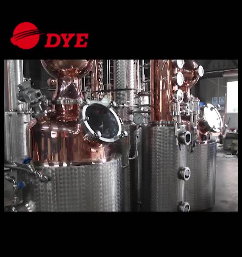 2018 Industrial Copper Double Kettle Alcohol Processing Distillery ...