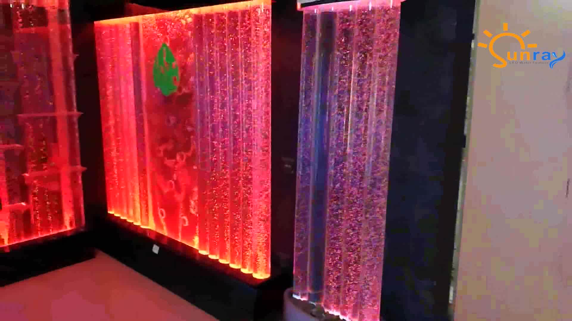 H2xw2m Customized Led Bubble Wall With Stainless Steel Base And Acrylic ...