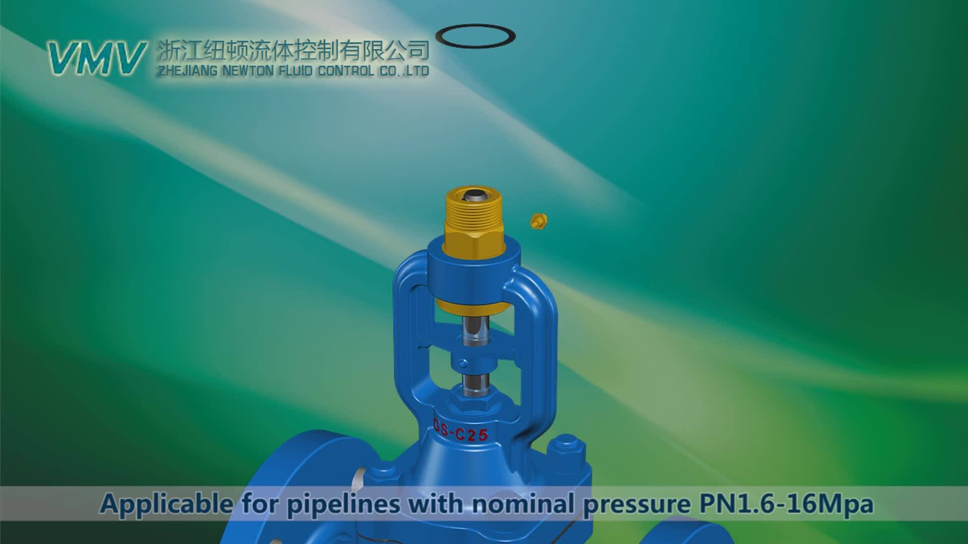 Din 3320 Standard 304 Stainless Steel Pn16 Dn25*40 Full Bore Safety ...