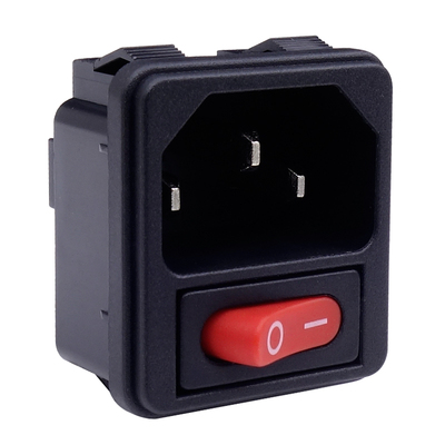 接线插座带开关电源插座器具机柜AC插座 ULCECQC Appliance Inlet