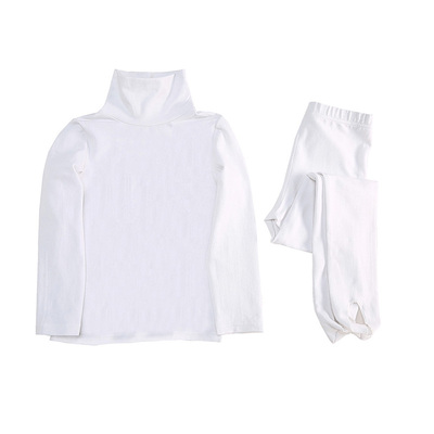 儿童高领舞蹈打底精致纯棉练功服