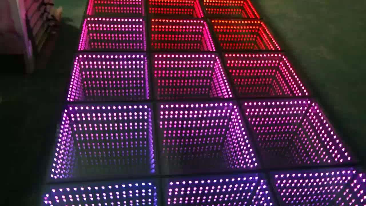 20x20ft 3d Infinity Led Dance Floor Deep Tunnel Effect Dj Night Club ...