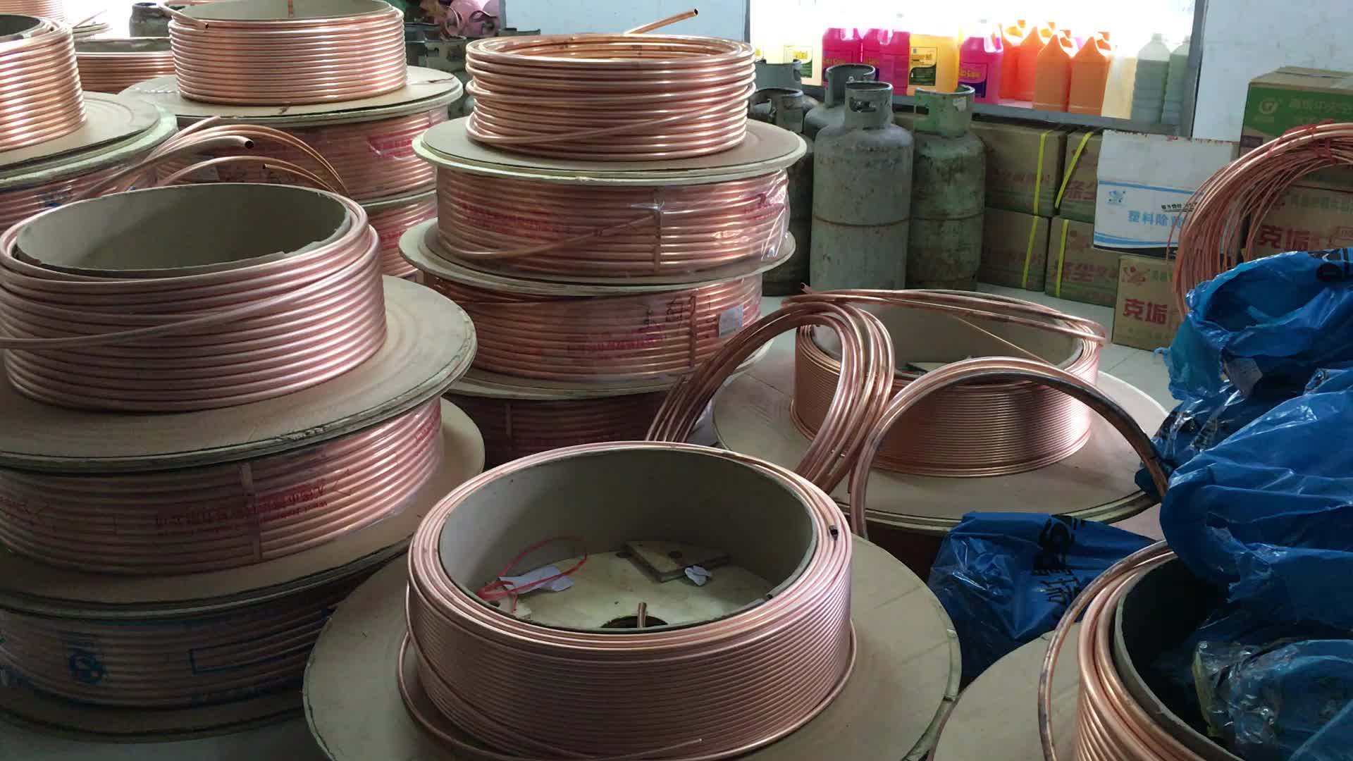 Extrusion Process Pancake Copper Pipe For Refrigeration - Buy Pancake ...