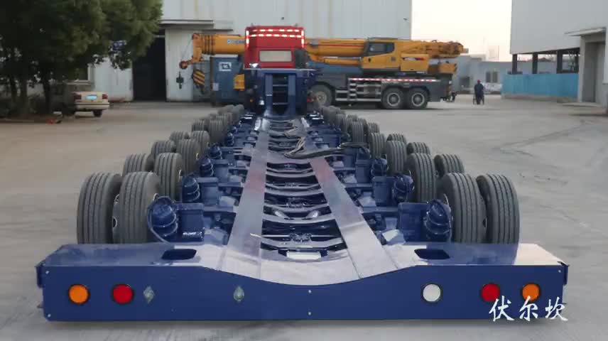 Multi-axles Roller Bed Low Bed Modular Trailer Frame For Sale - Buy Low ...