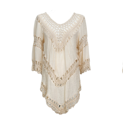 比基尼罩衫镂空开衫巴厘岛流苏