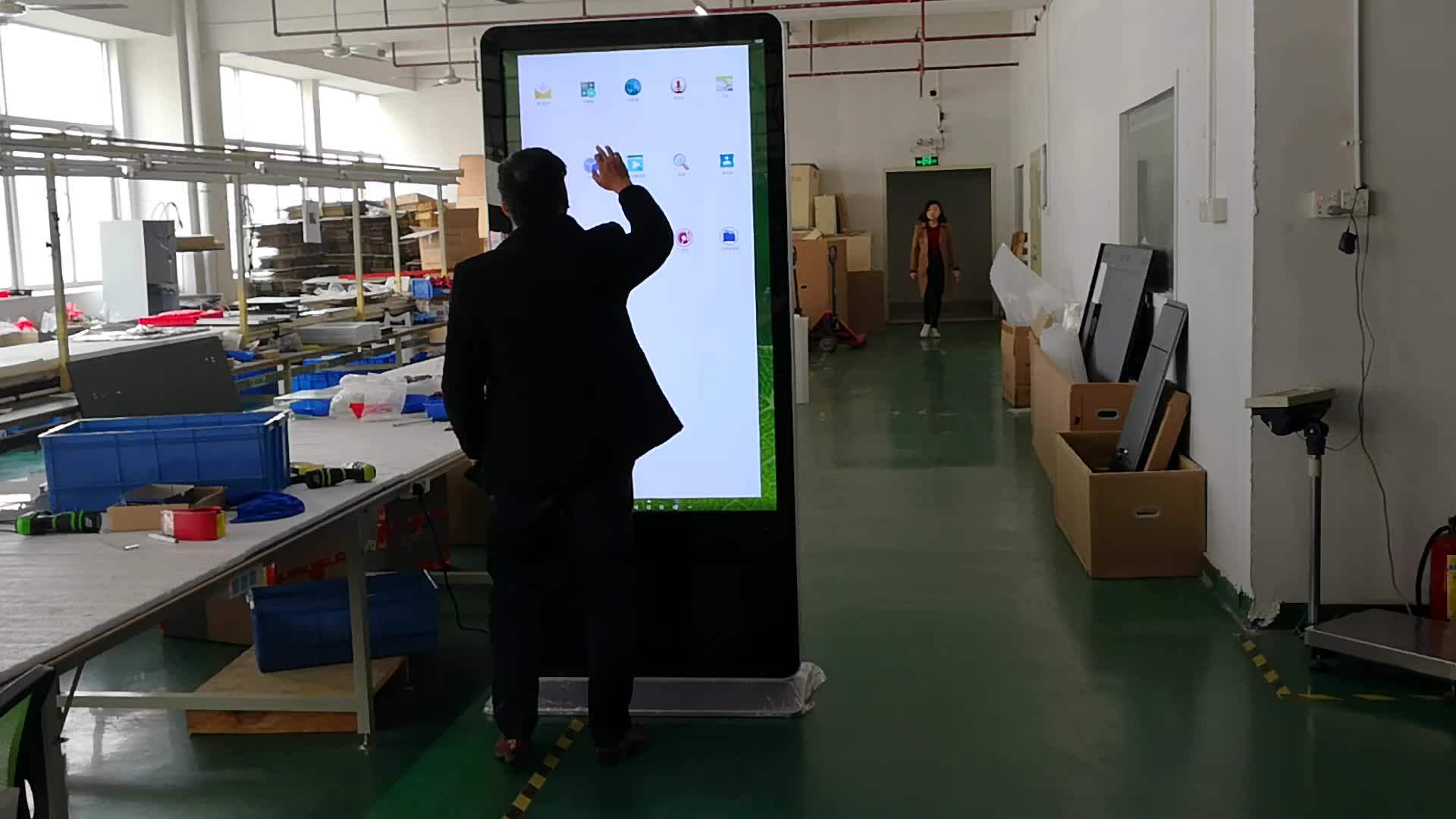 Interactive Totem 55 Inch Touch Screen Media Player Digital Kiosk ...