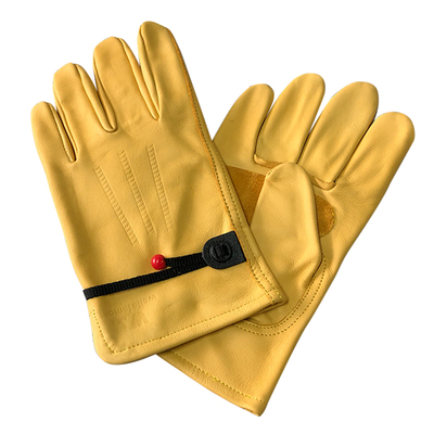 头层黄牛皮手套劳保操作机动车男