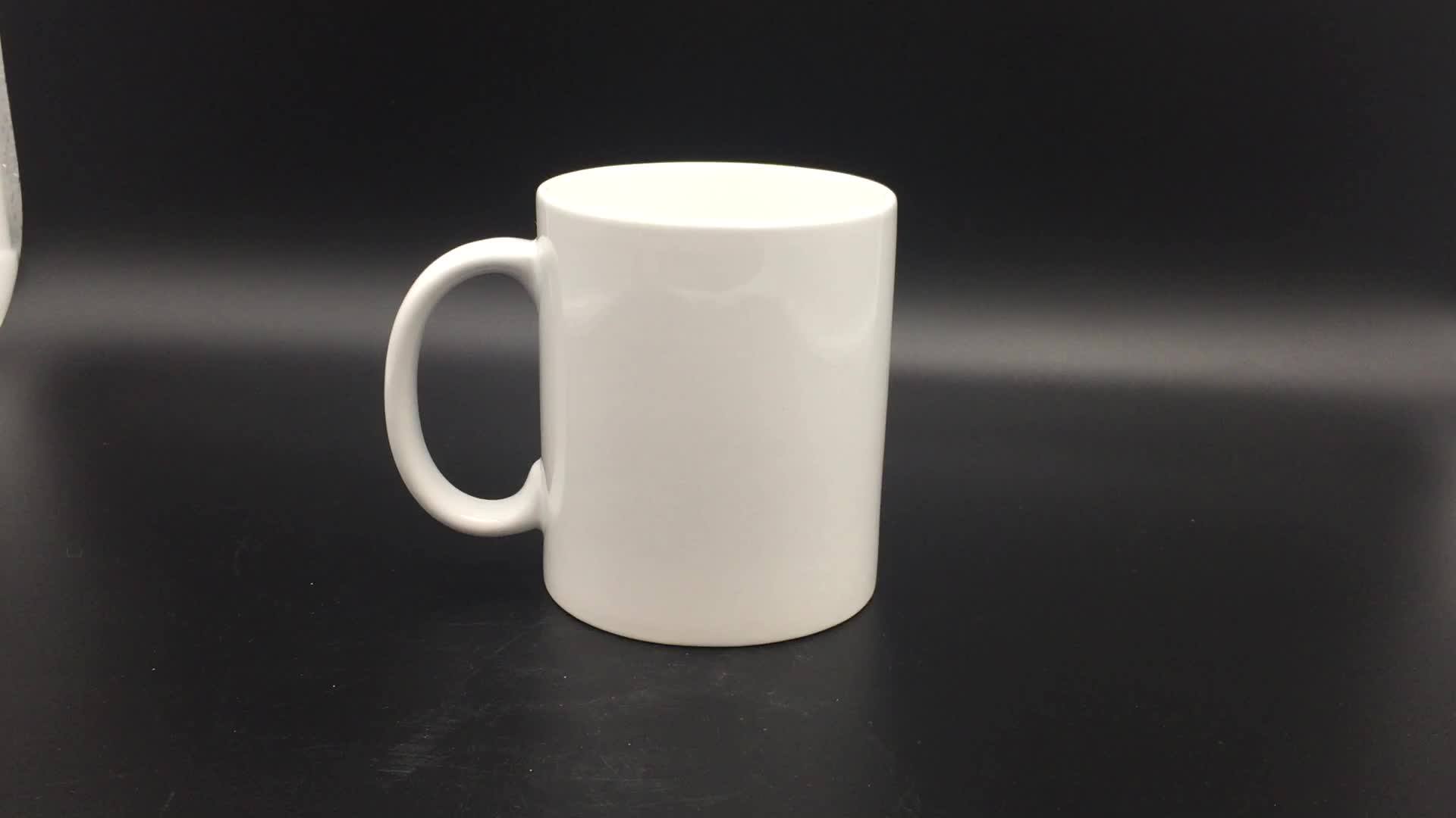 11oz Ceramic White Blank Sublimation Mug With For Heat Transfer ...