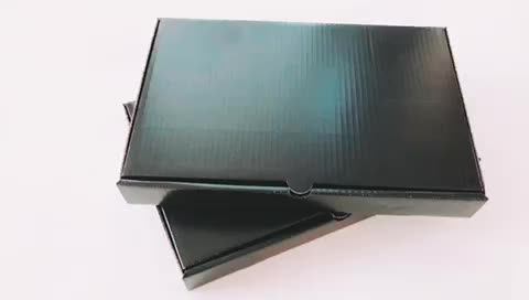 Custom Black Glossy Cardboard Box Waterproof Cardboard Packaging Box ...