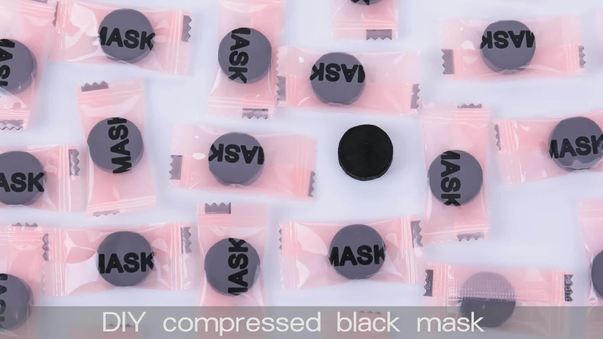 Wholesale Disposable Black Face Sheet Mask Bamboo Charcoal Compressed ...