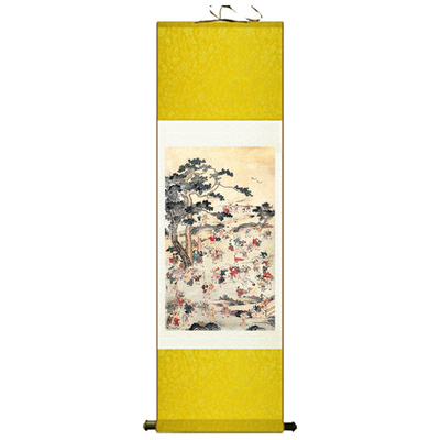 百子图好运纳福画礼品画家居挂画