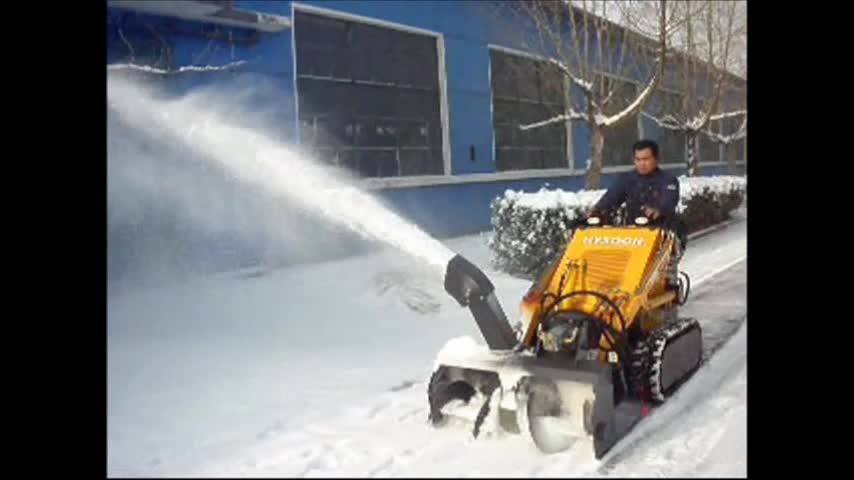 Tracked Mini Skid Steer Loader Snow Removal Equipments Vehicles - Buy ...