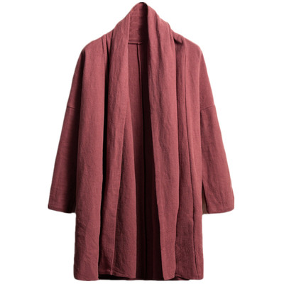 古装服装披风外套男装亚麻大氅