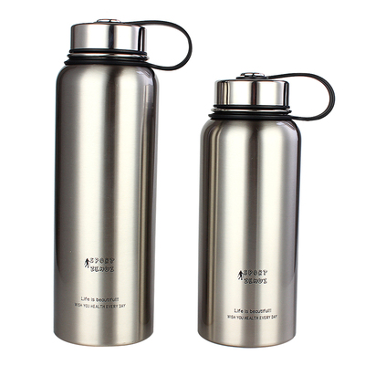 户外男女保温杯水杯便携矮粗水壶大容量保温壶304不锈钢1L1000ml