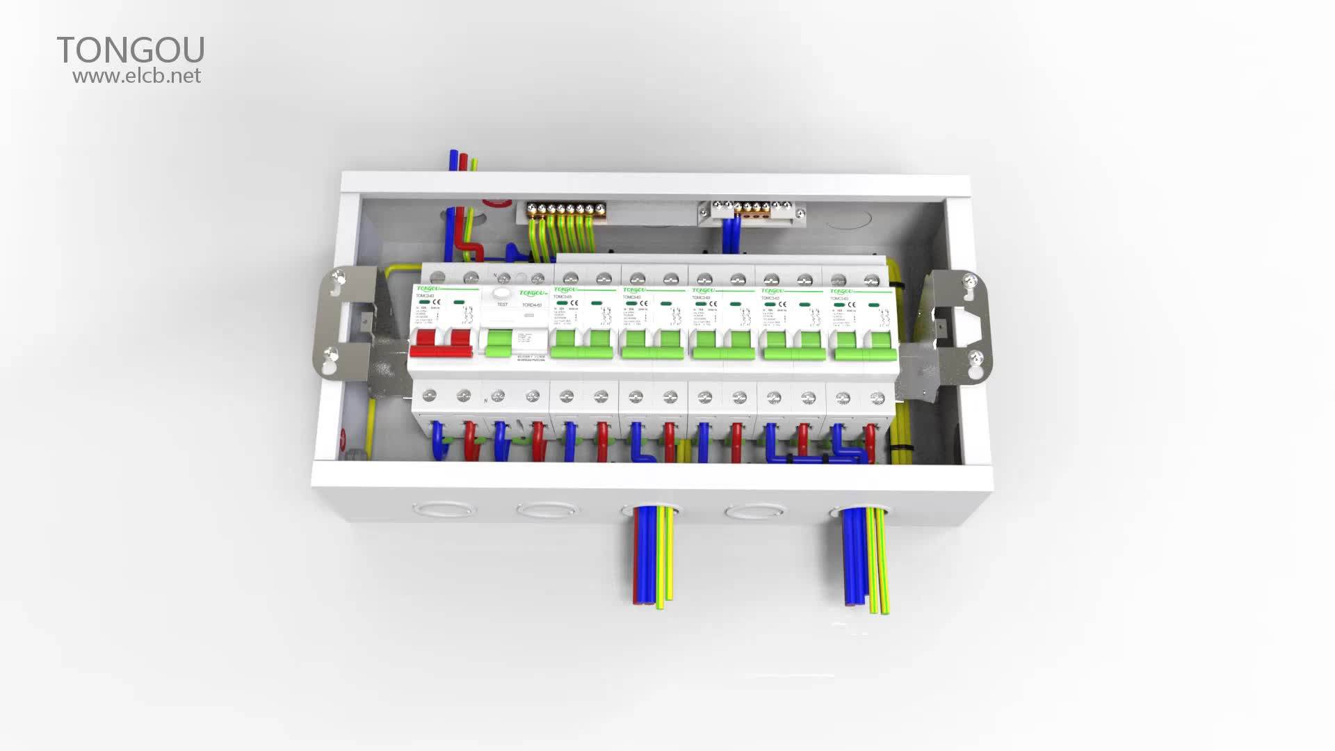 Ce Approved Distribution Box Tohbx Metal Din Rail Enclosure - Buy ...