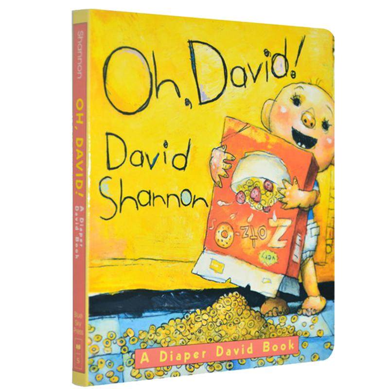 Oh David大卫不可以纸板书英文原版儿童绘本 David Smells吴敏兰书单儿童启蒙学习英语版_虎窝淘
