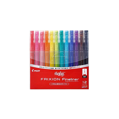 PILOT纤维笔日本摩磨擦彩色