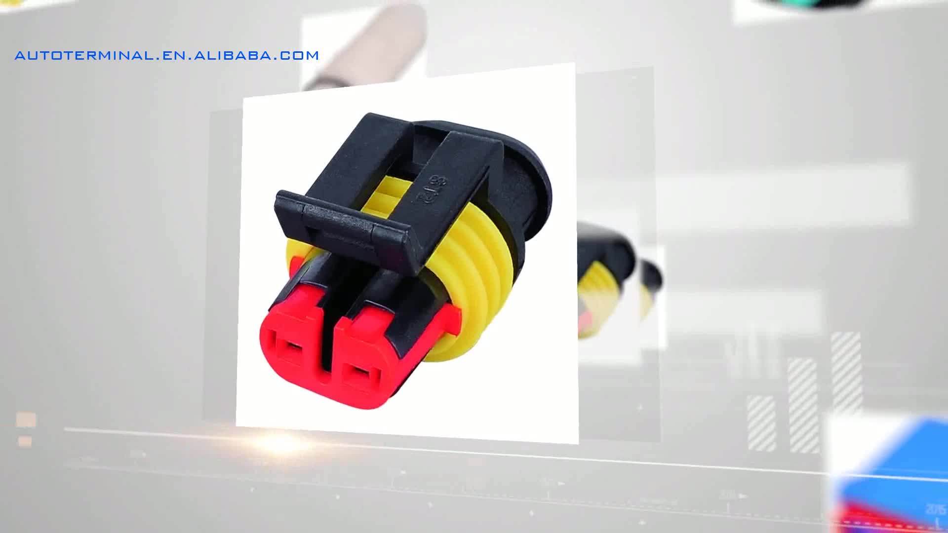 Te 174352-2 Pbt Gf15 Automotive Oem 2 Pin Wire Connector - Buy Pbt Gf15 ...