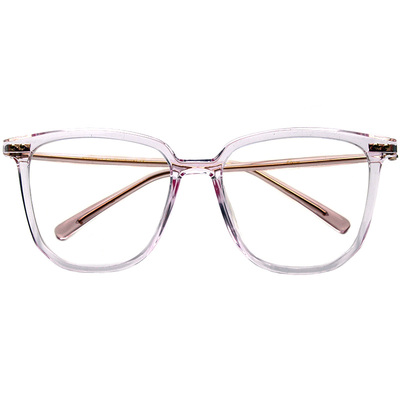 TR90超大超宽60码S32059小红书防蓝光潮流两钉厚边粗方框圆脸显瘦