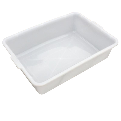 泰博尔白色塑料胶盆长方形货篮