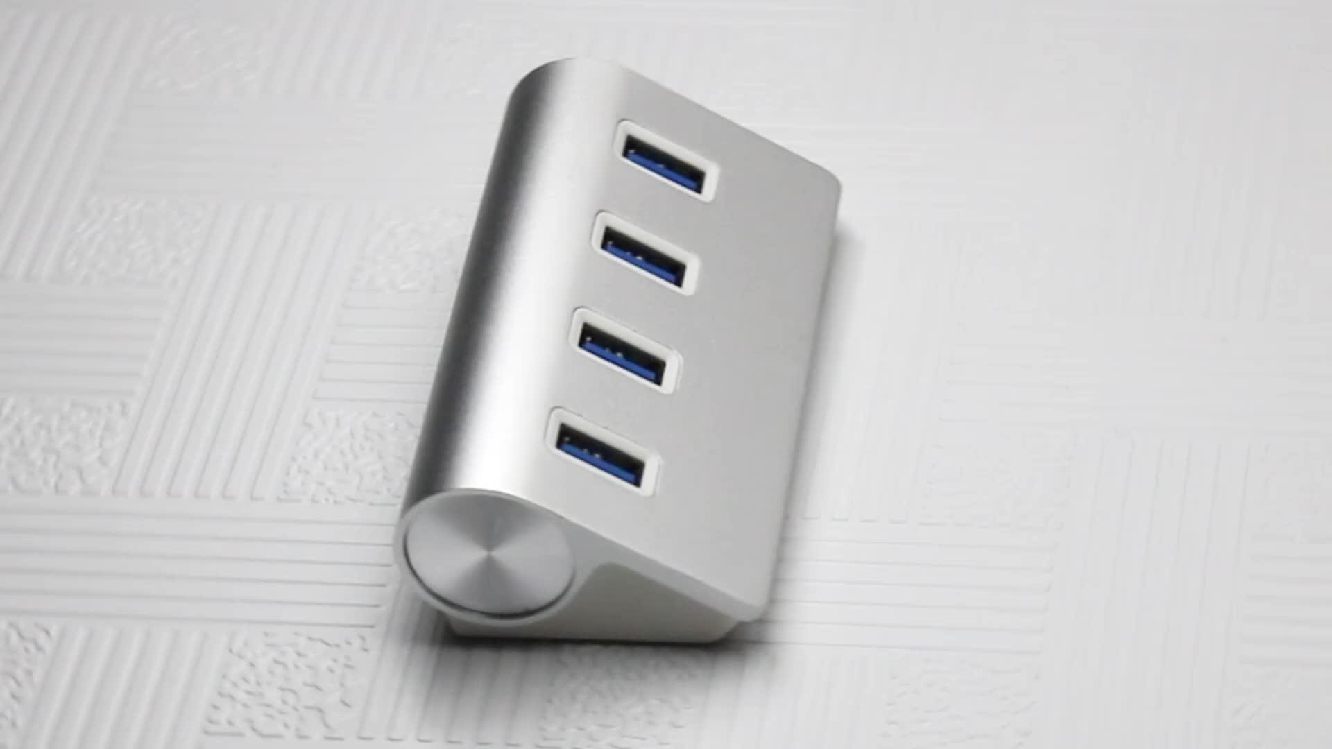 Hi-speed Superslim Aluminum 4ports Usb Hub Usb 2.0 Hub - Buy Usb 2.0 ...
