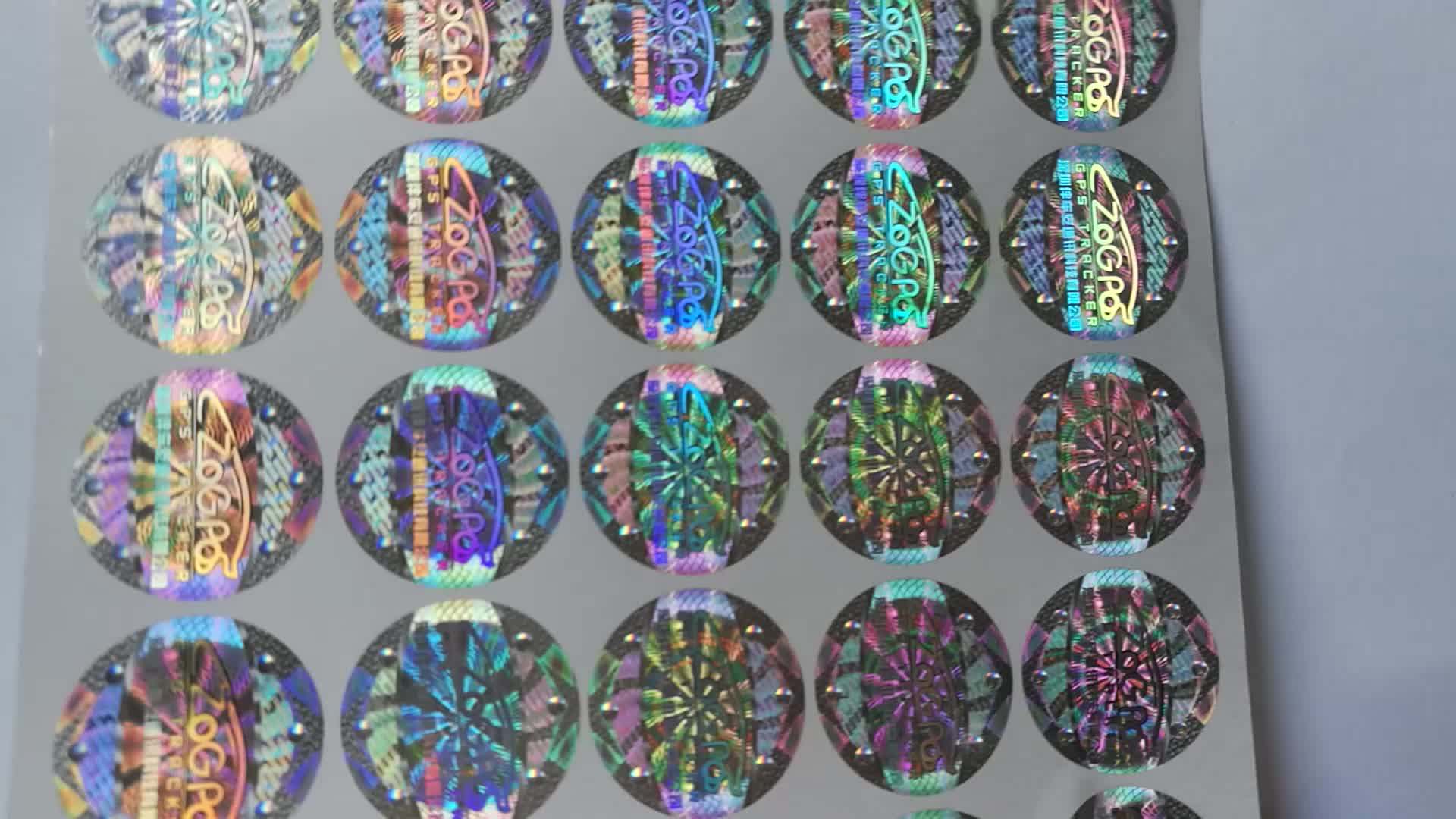 High Quality 2d/3d Holographic Genuine Sticker With Anti-counterfeit ...