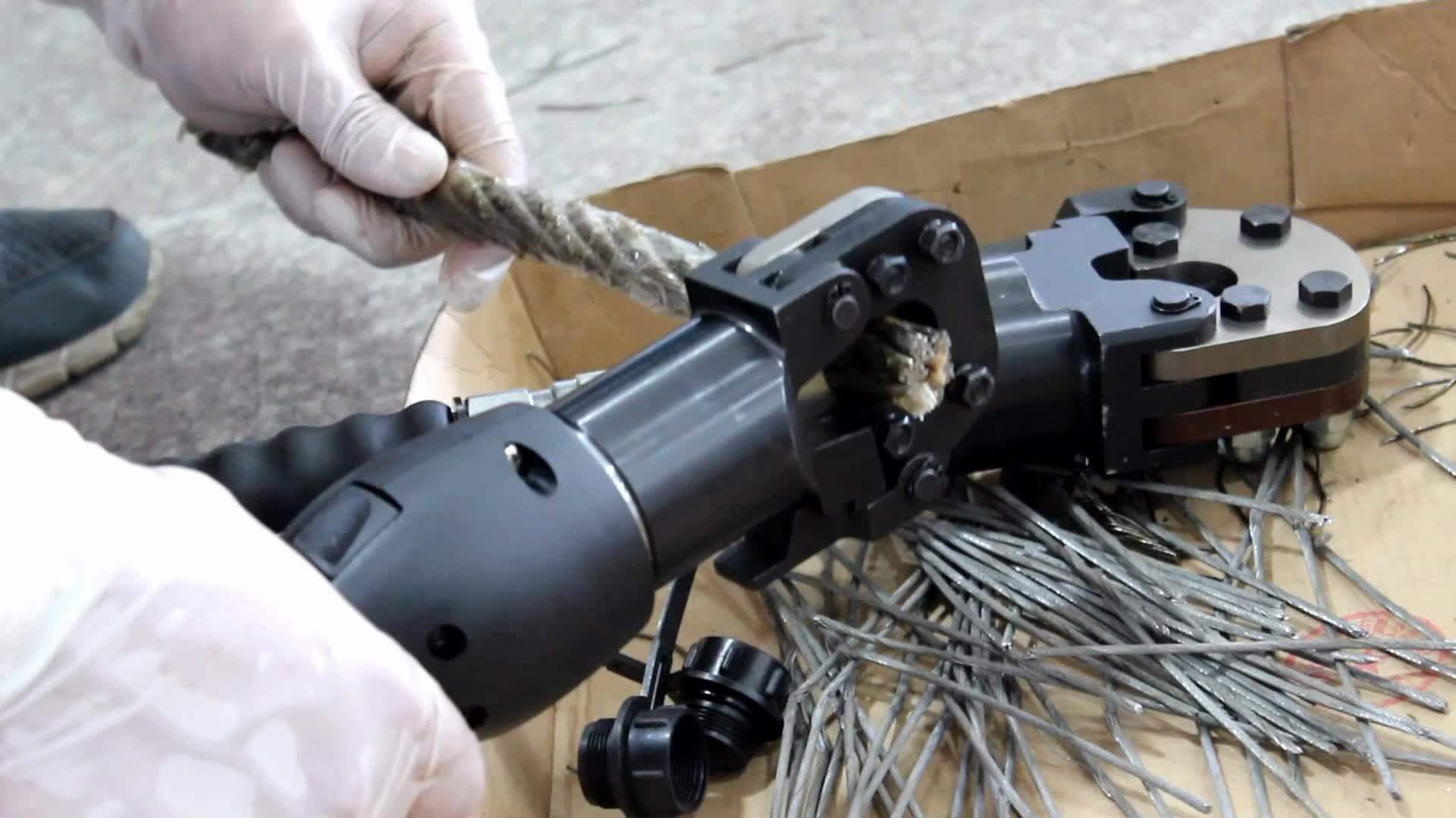 Battery Hydraulic Cutter For Wire Rope Acsr Guy Steel Wire Cable - Buy ...