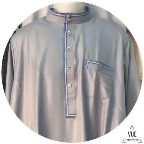 Traditional Ethnic Thobe Men Saudi Style Bright Color Thobe - Buy ...