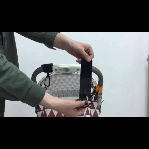 Aluminum Alloy Stroller Hook With Strap Stainless Snap Hook Carabiner ...