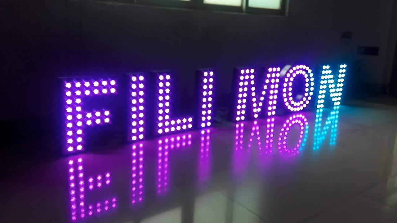 Illuminated Sign Letters Led Pixel Light Waterproof Ip68 Led Letter ...