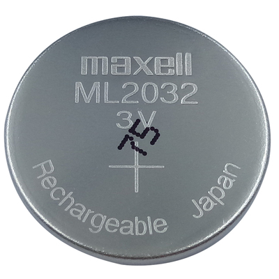 Maxell麦克赛尔ML2032可充电纽扣锂电池设备主板小米遥控器带焊脚
