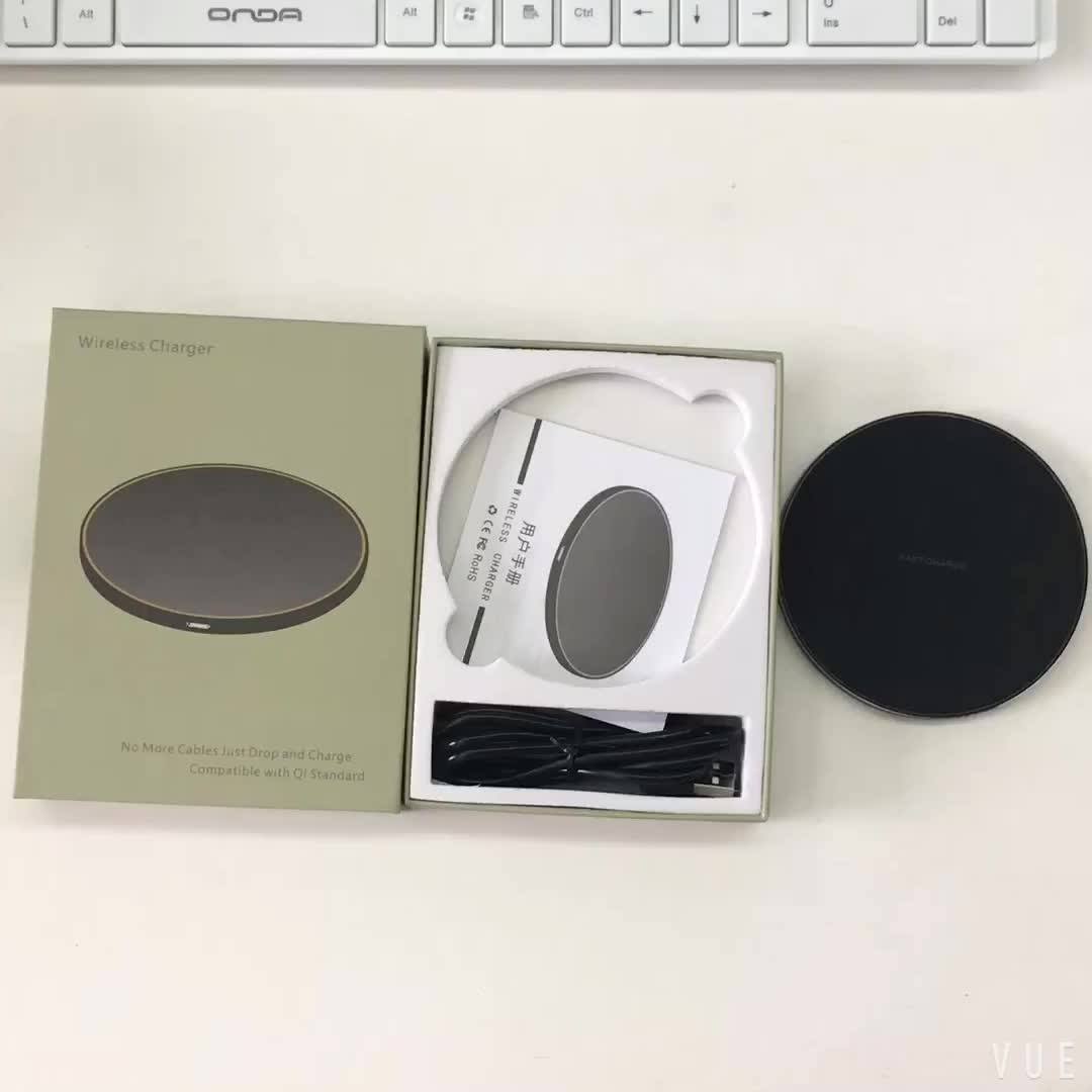 Circle Shape 10w Power Bank Qi Standard Fast Charging Wireless Charger ...