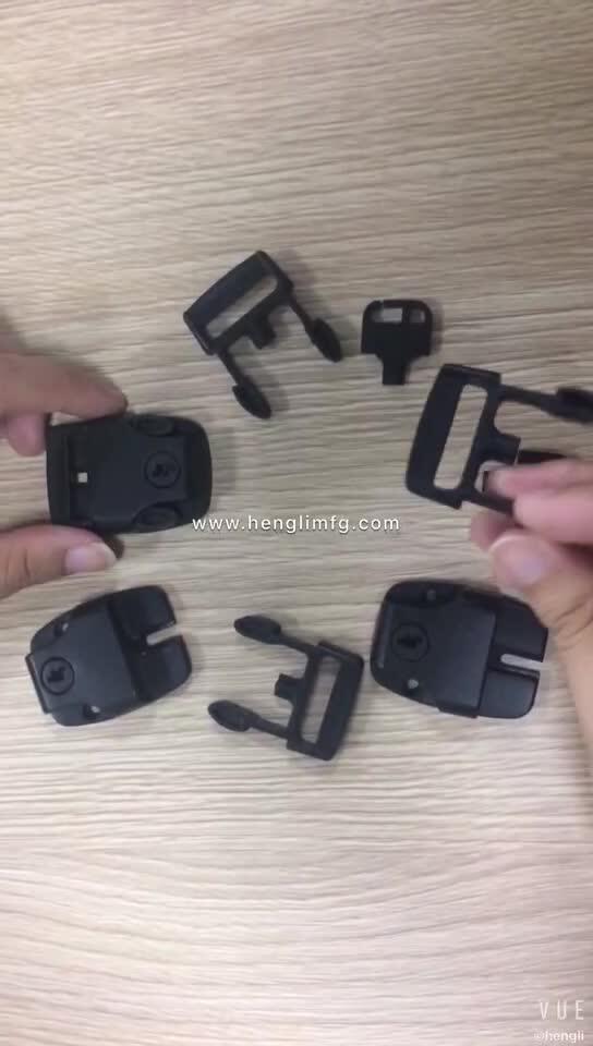 25mm Plastic Slip Lock Buckle With Key Buckle - Buy Slip Lock Buckle ...