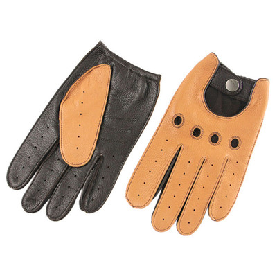 男士鹿皮运动骑行机车健身手套