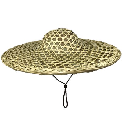 草帽复古大沿道具农民竹编斗笠