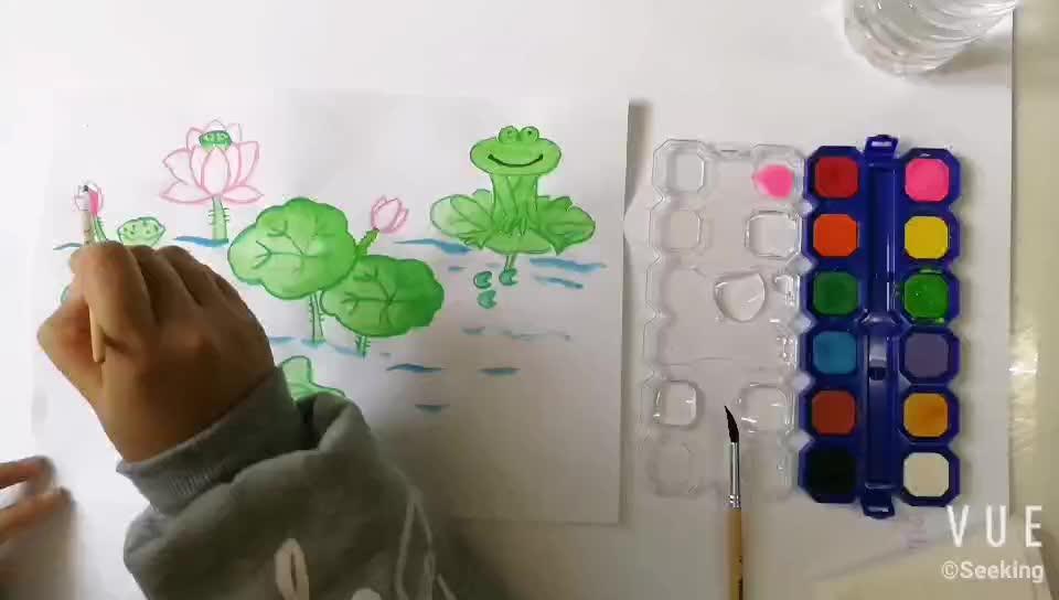 12 Colors Kids Painting Color Water Colors Water Color Paint Set - Buy ...