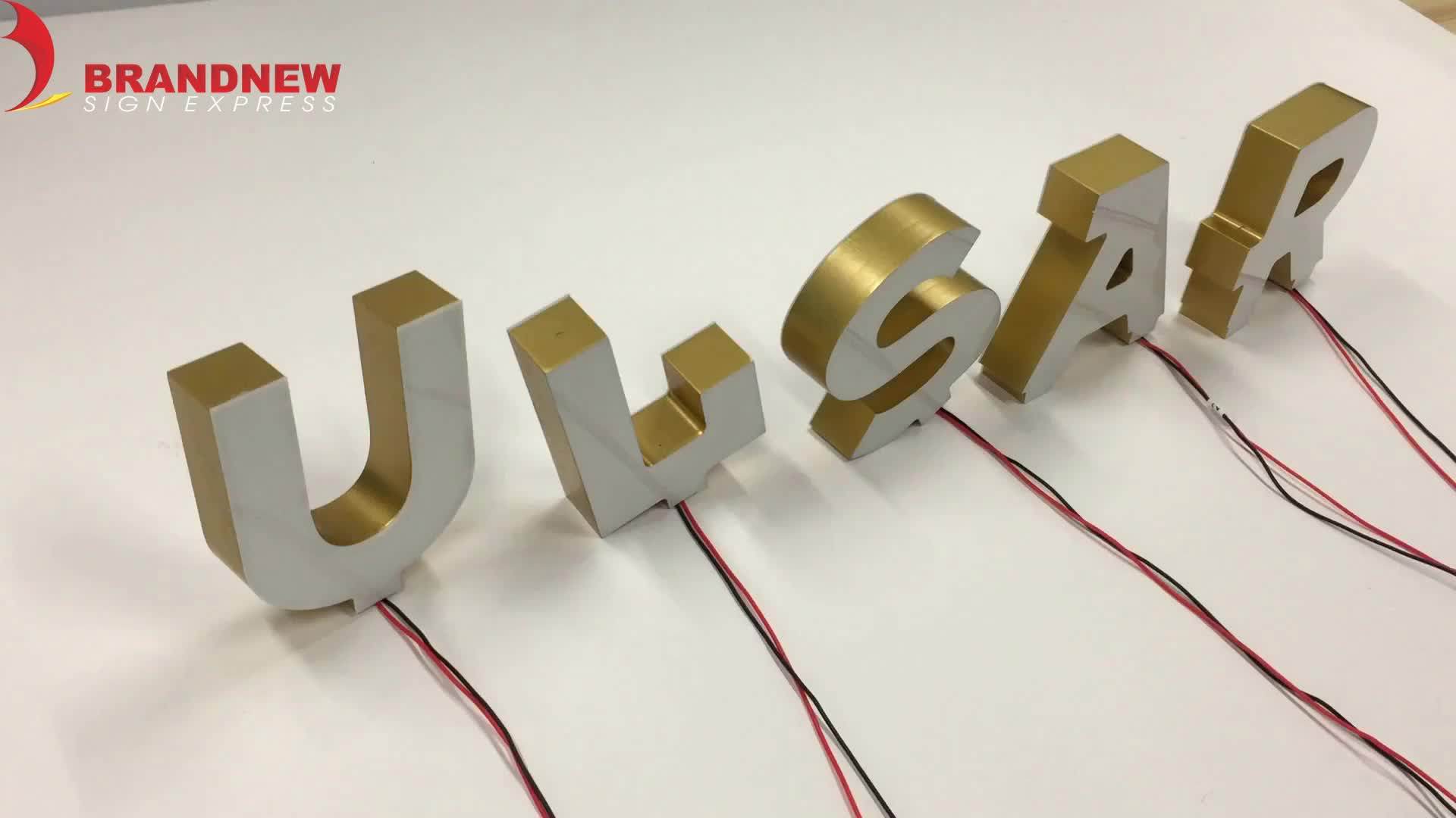 Oem Outlet Acrylic Front And Back Side Led Luminous Characters - Buy ...