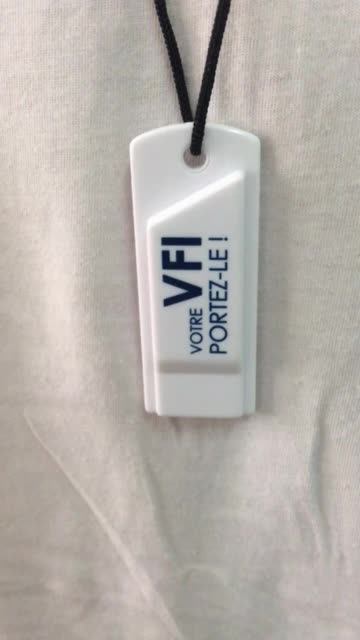 Custom Logo Print Plastic White Emergency Flat Whistles With Lanyard ...