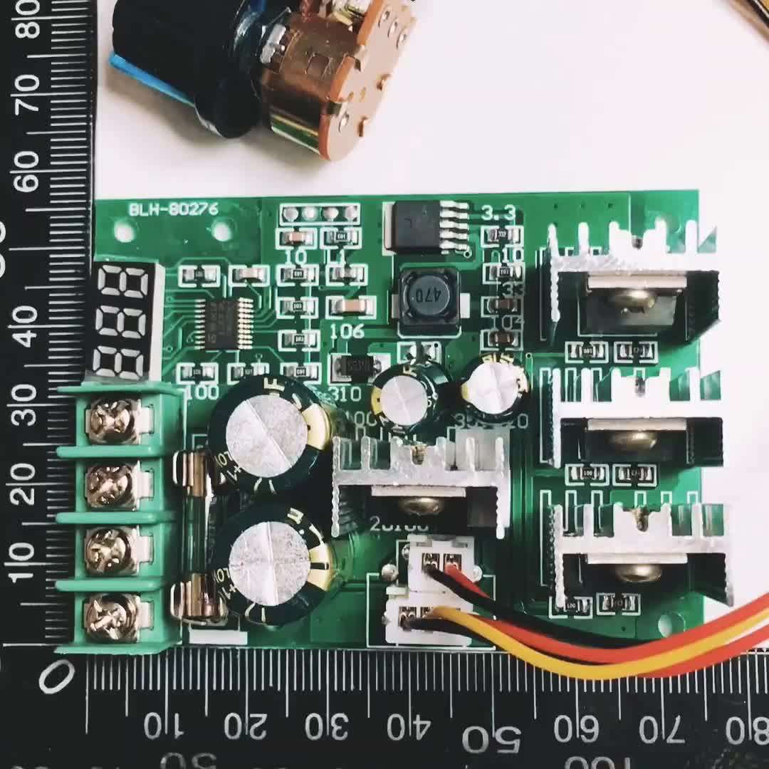 Taidacent 60v 1500w Dc Motor Controller Board Rpm Display 24 Volt Speed ...