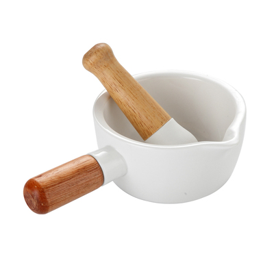 陶瓷压蒜辣椒家用手动臼子捣碎罐