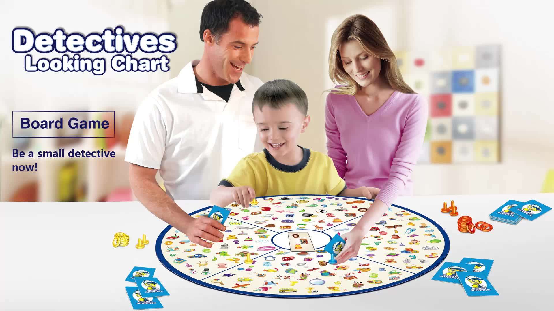 Kids Indoor Board Game Detectives Looking Chart Educational Games - Buy ...