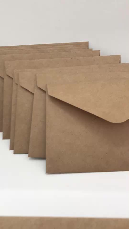 Wholesale Custom Made Natural Kraft Envelope 100% Recyclable A1 A2 A3 ...