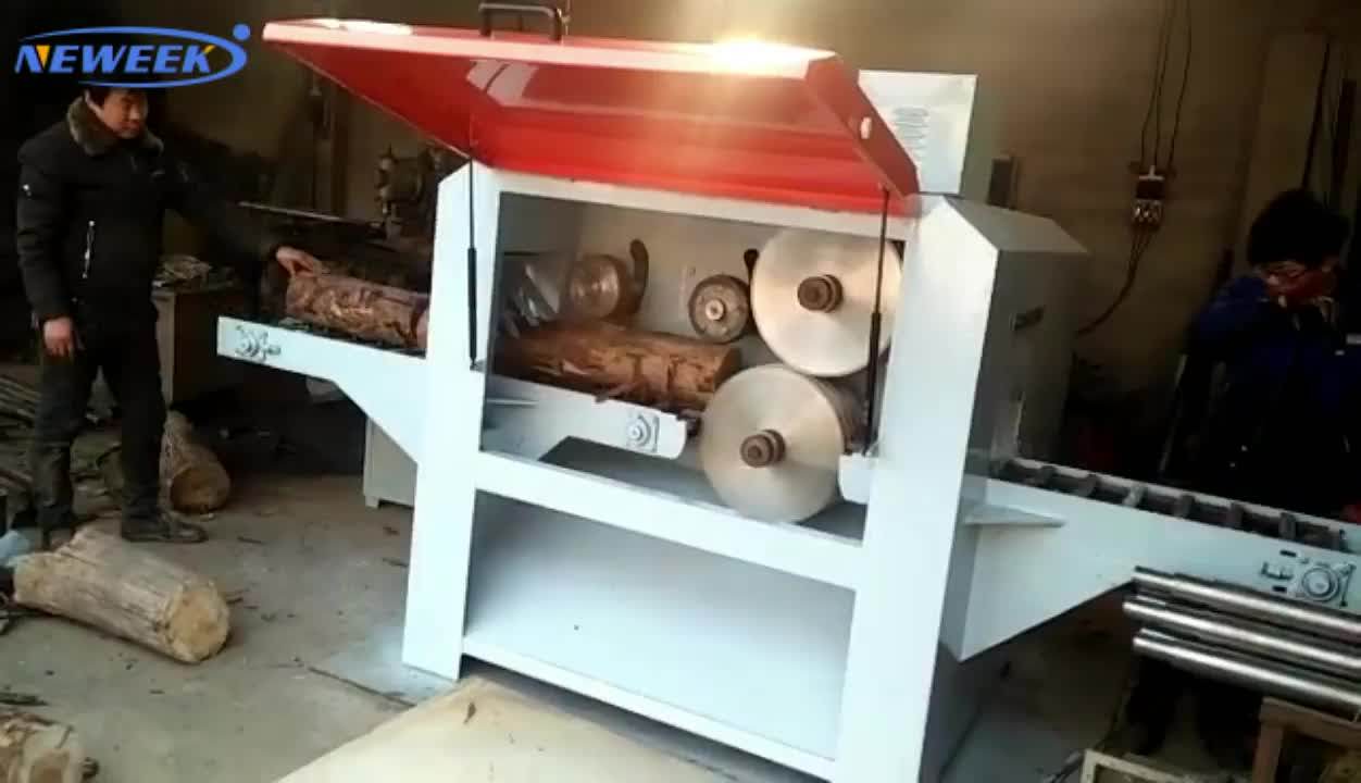 Neweek Round Wood Processing Log Multi Blade Rip Saw Round Wood Cutting ...