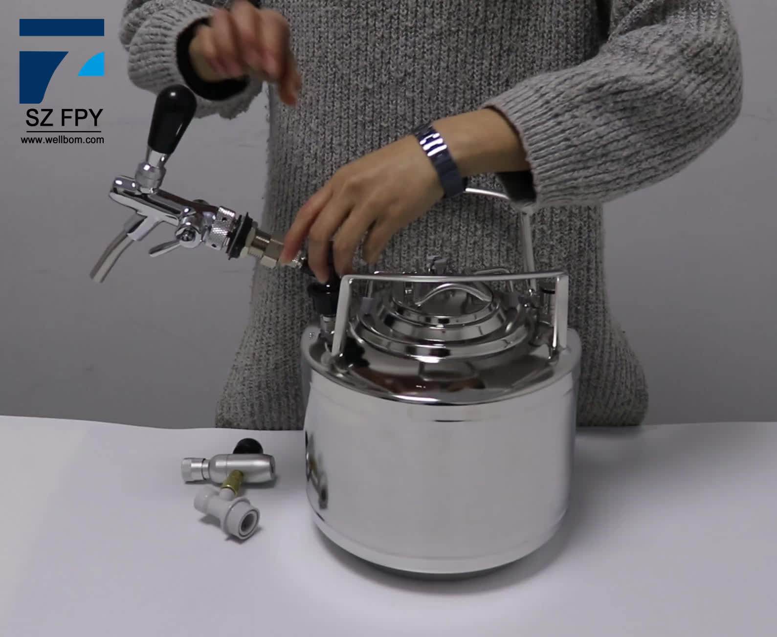 2.5 Gallon Ball Lock Stainless Steel Cornelius Pepsi Soda Keg Homebrew ...