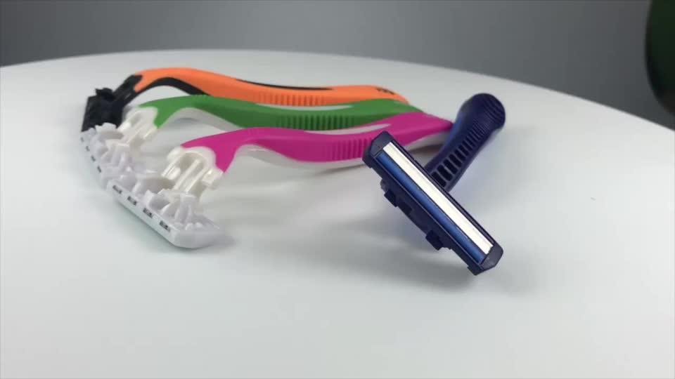 3/triple Blade Shaving Disposable Razor For Ladies Razor - Buy Three ...