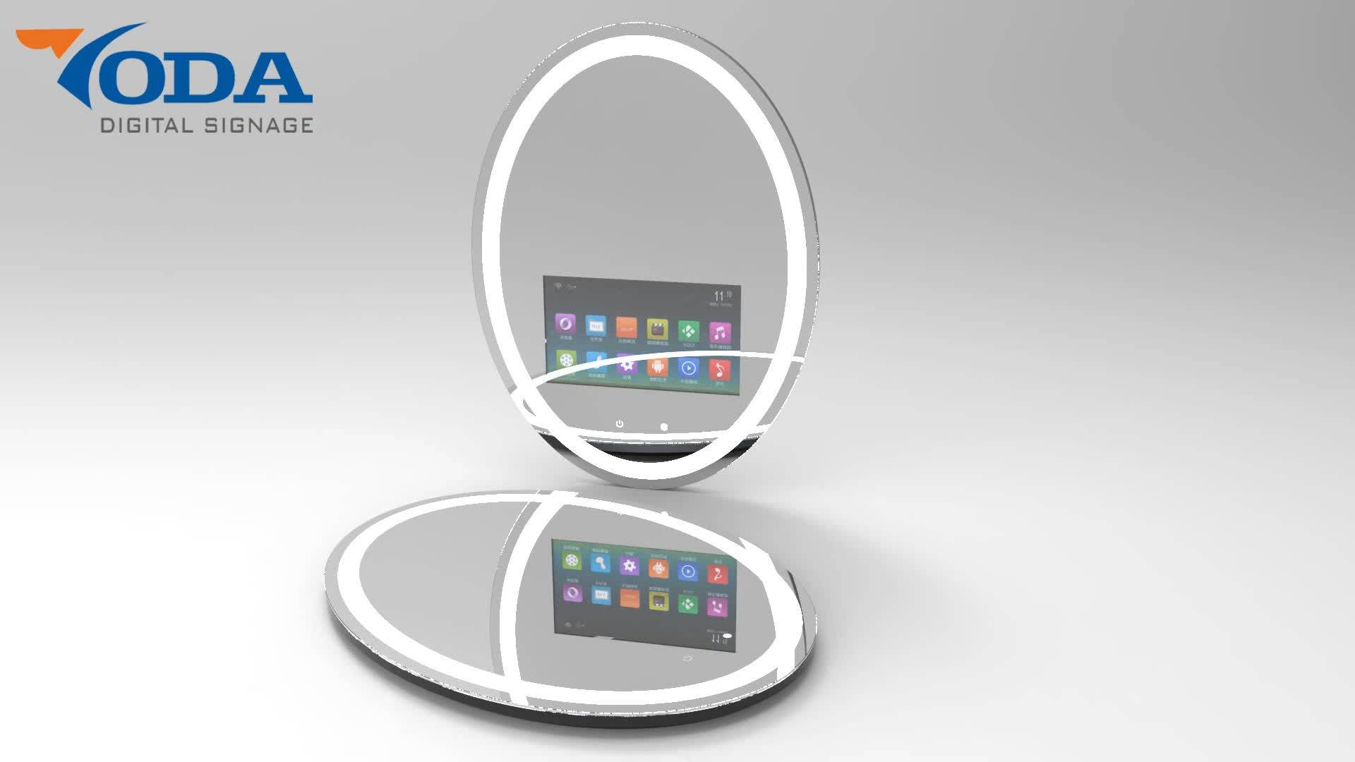 2018 New Android Os Wall Mount Smart Mirror With Human Sensor Magic ...