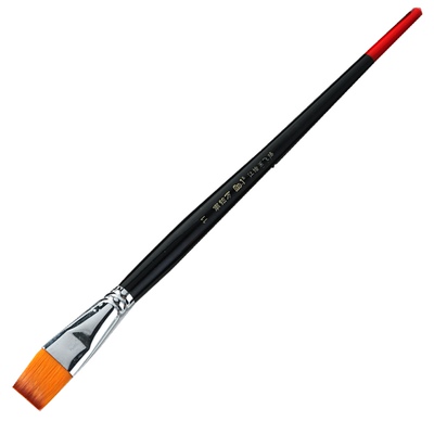 莫帕斯H986平头尼龙毛水粉笔单支水彩颜料丙烯油画笔套装排笔刷子