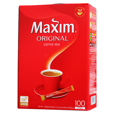 麦馨原味韩国礼盒装速溶咖啡粉